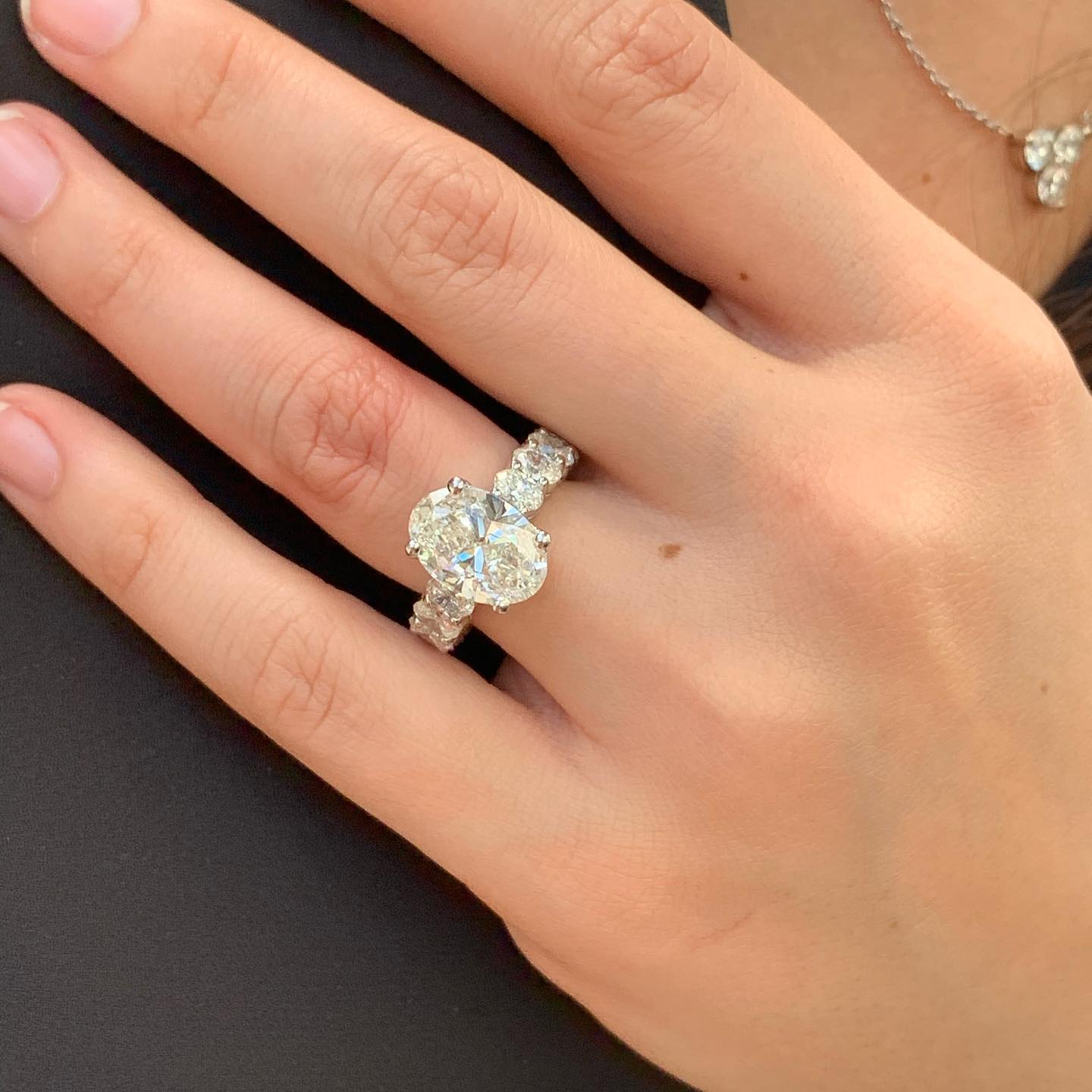 Engagement Ring Oval Diamond - Richards Gems and Jewelry Engagement Ring Oval Diamond - Richards Gems and Jewelry